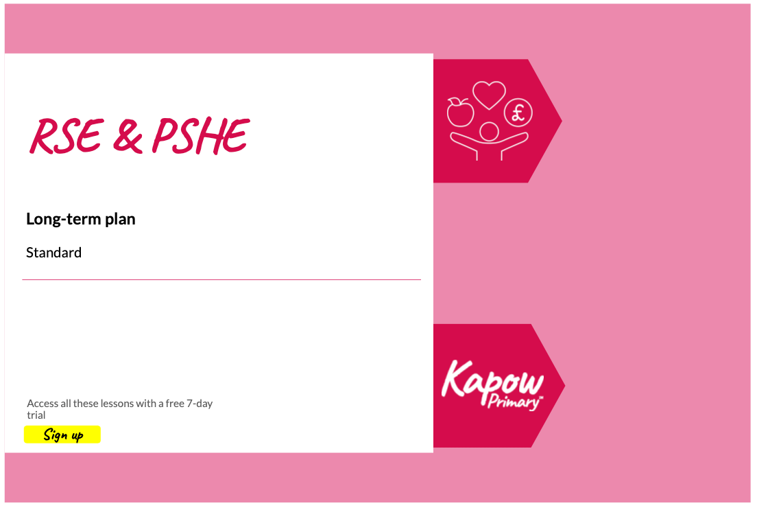 RSE & PSHE Long-Term Plan KS1 KS2 - Kapow Primary