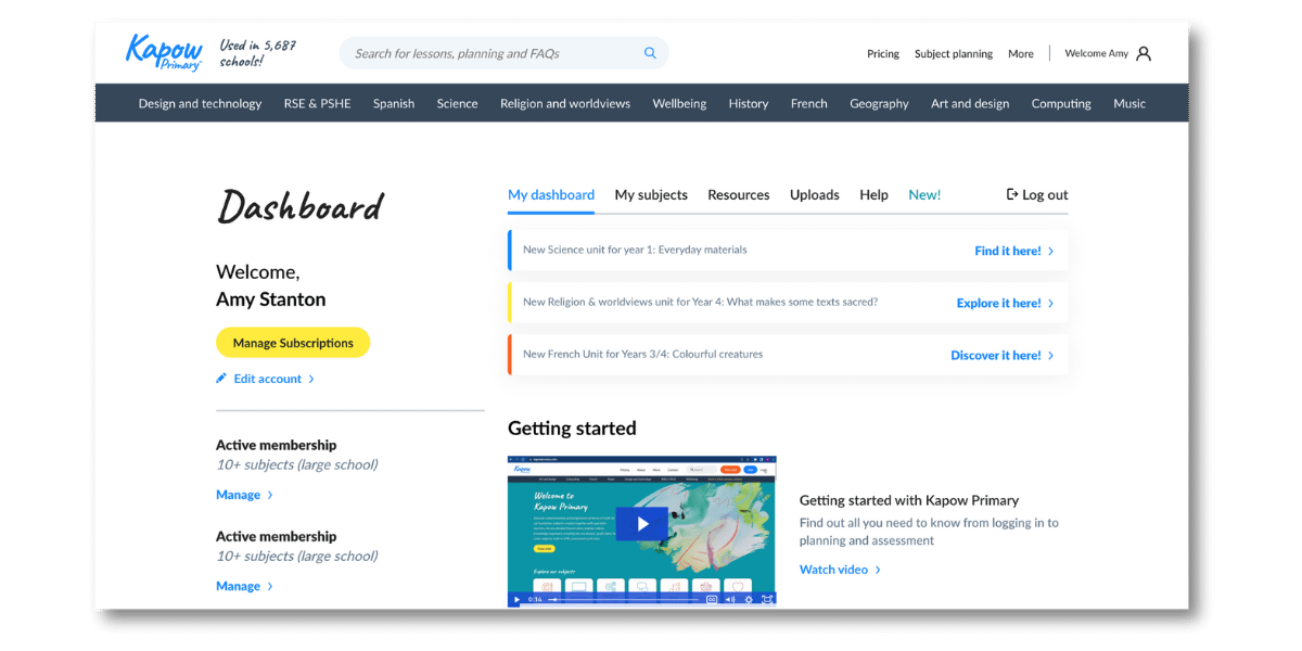 How To Make The Most Of Your Subscription - Kapow Primary