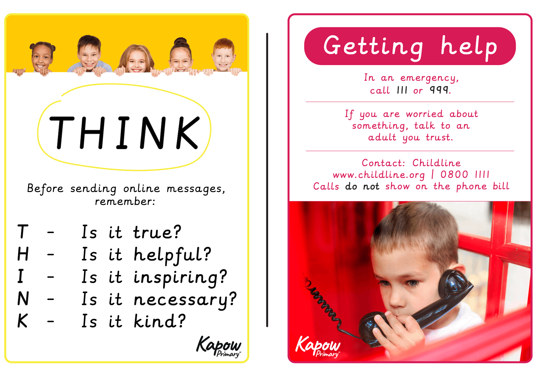 Knowledge Organiser Year 5 RSE Safety Changing Body - Kapow Primary