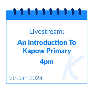 Webinars and CPD for primary teachers - Kapow Primary
