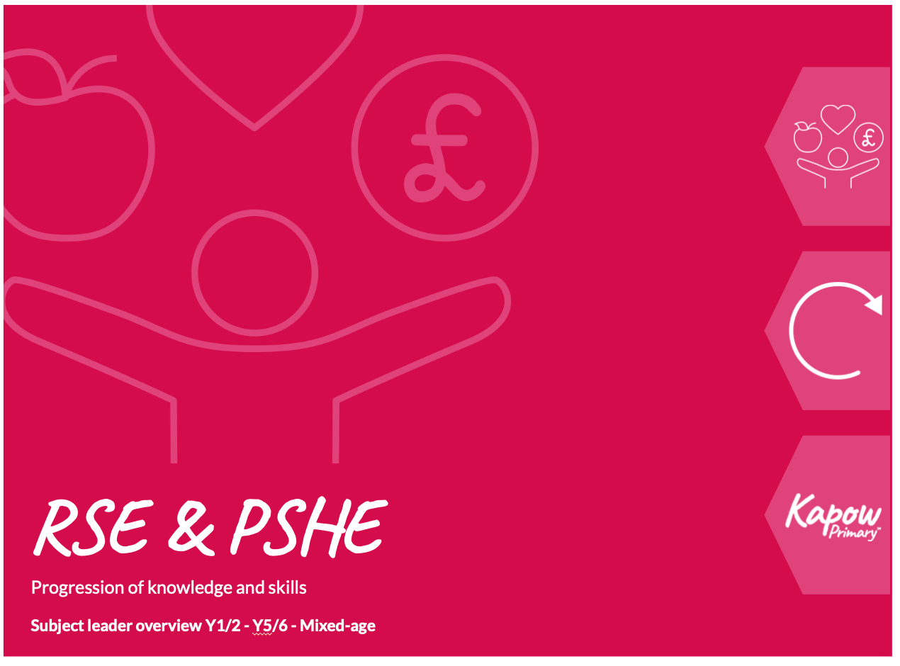 RSE PSHE Mixed-age progression of skills - Kapow Primary