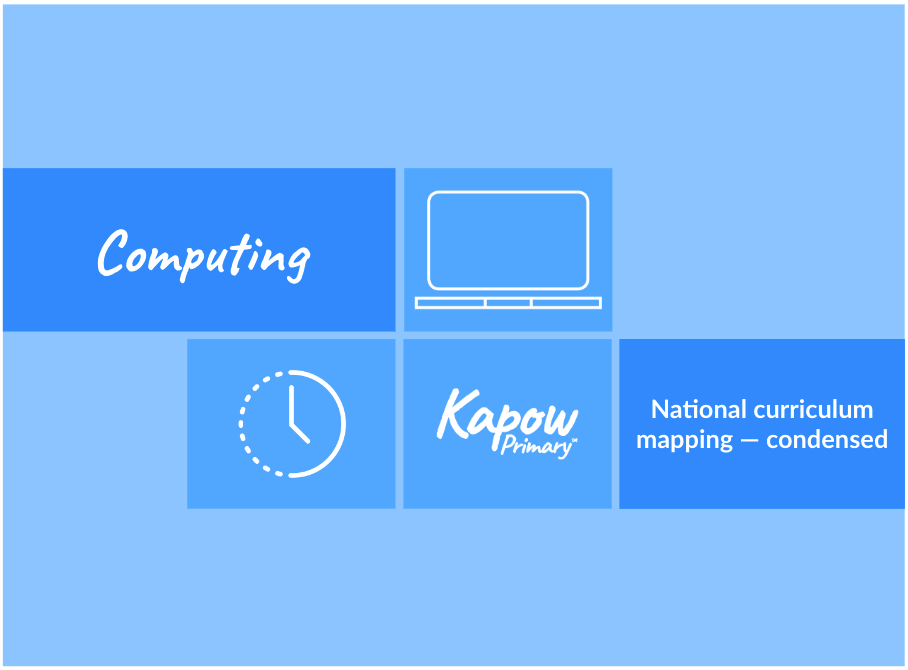 Computing: National curriculum coverage — condensed - Kapow Primary