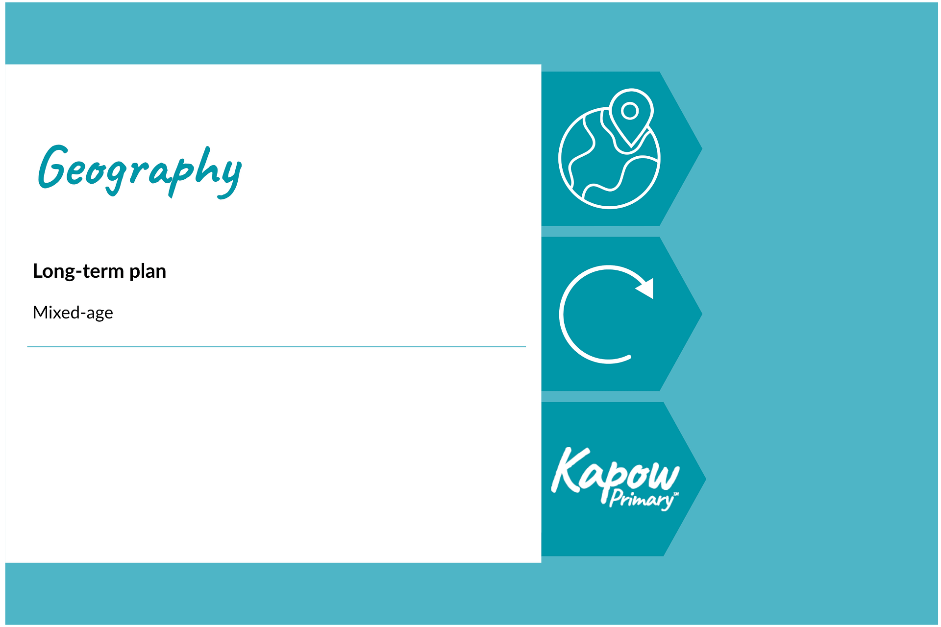 Geography: Long-term plan — mixed-age - Kapow Primary
