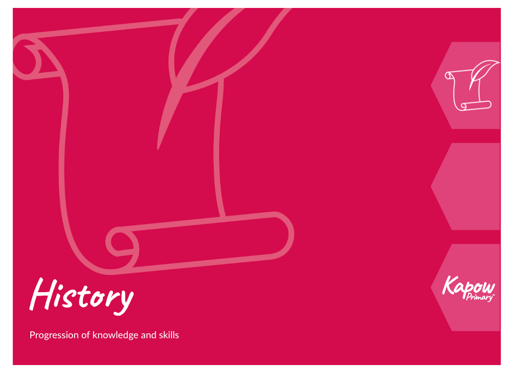 History: Progression of skills and knowledge - Kapow Primary