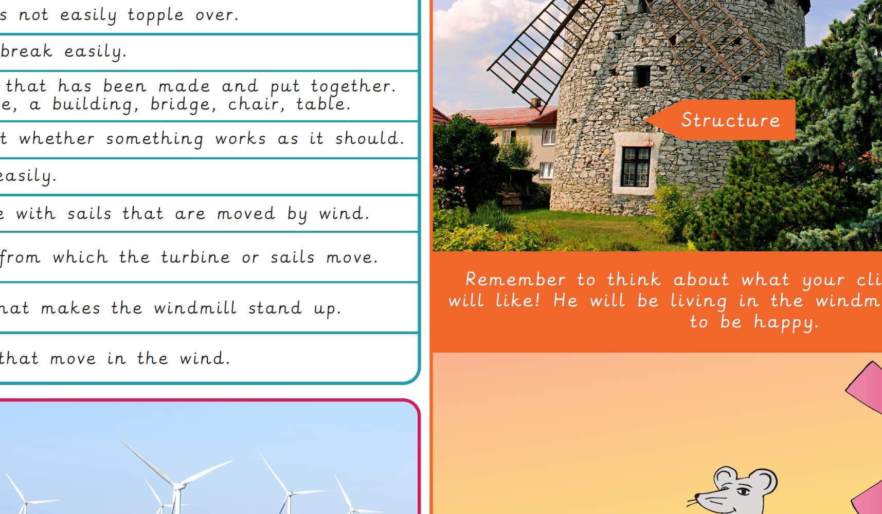 D&T Y1 Structures: Knowledge Organiser - Kapow Primary