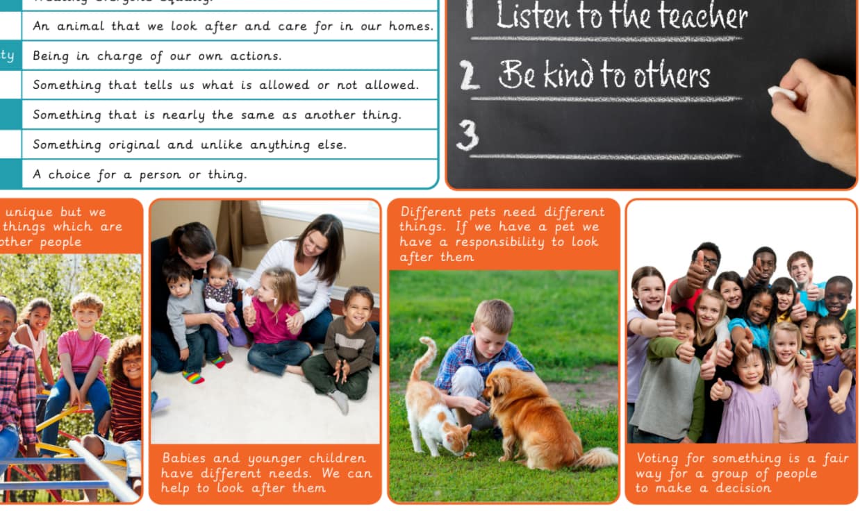 Knowledge Organiser - RSE & PSHE Y1: Citizenship