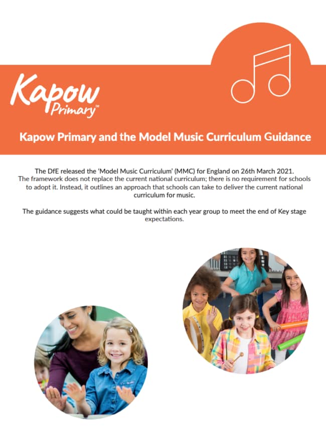 Music model curriculum - alignment with Kapow Primary