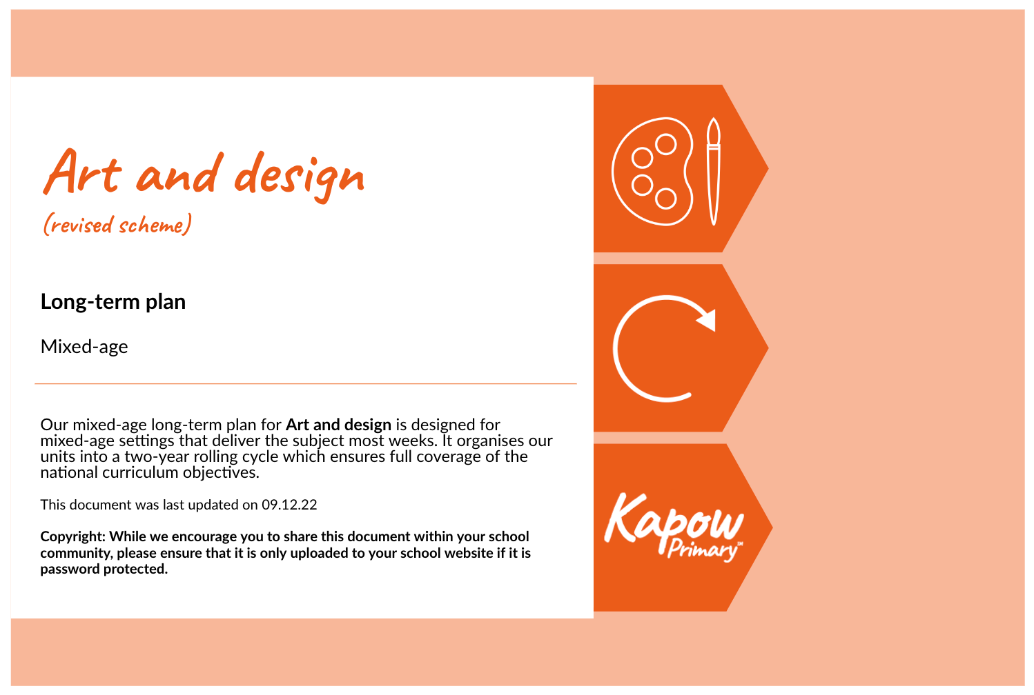 Art and design: Mixed-age long-term plan