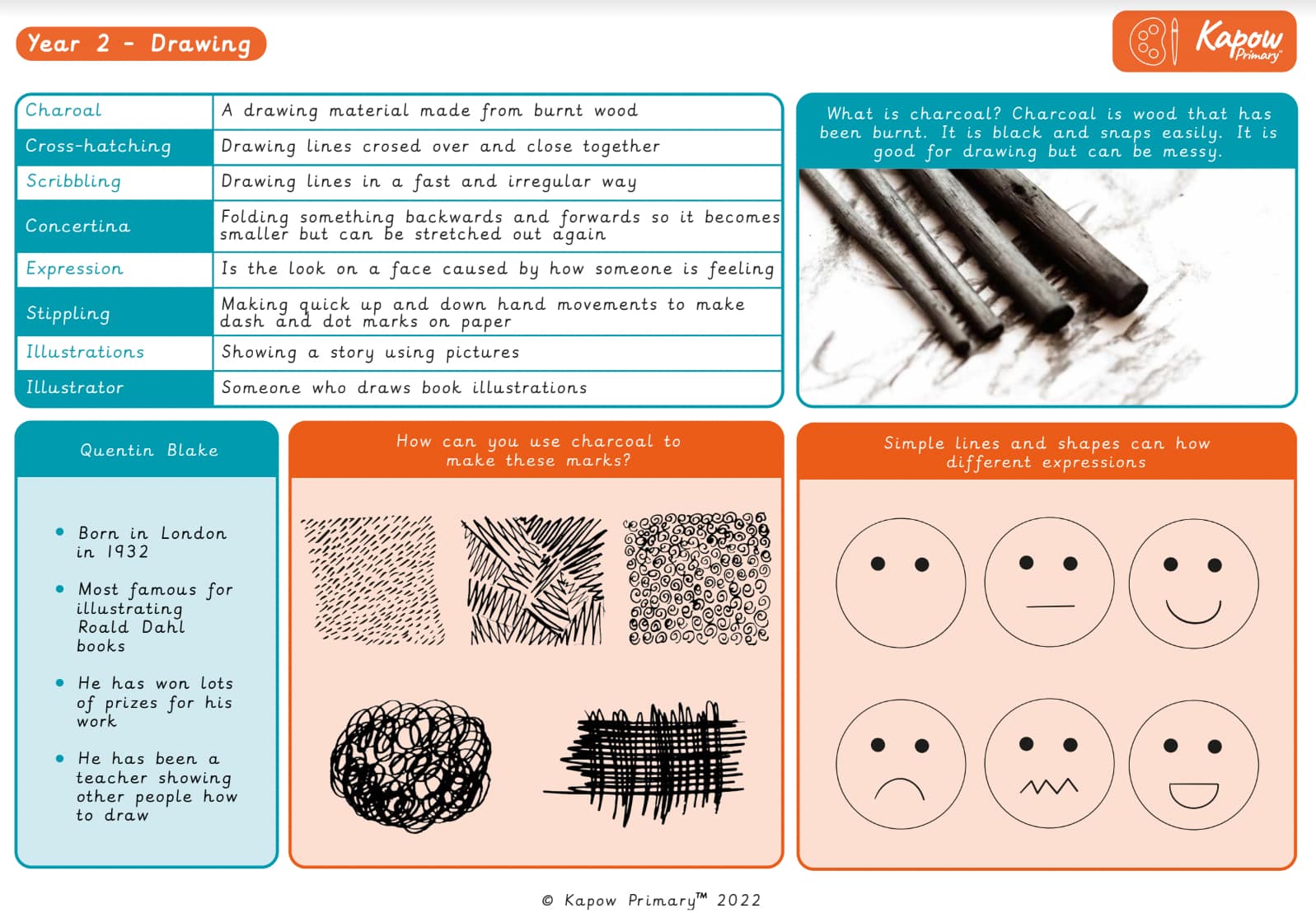 Knowledge organiser: Art & design - Y2 Drawing
