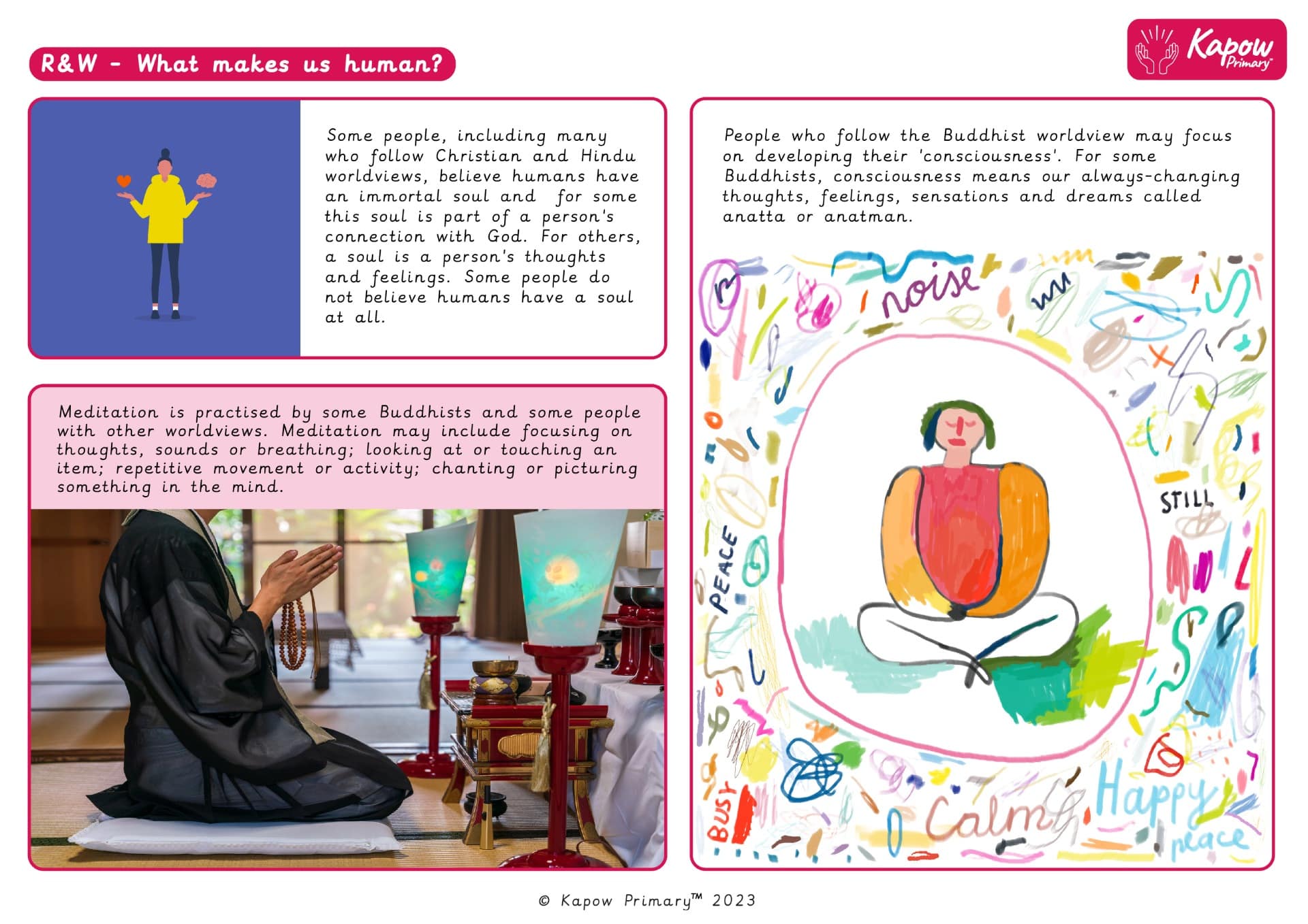 Knowledge organiser - R&W Y3/4 (A): What makes us human?