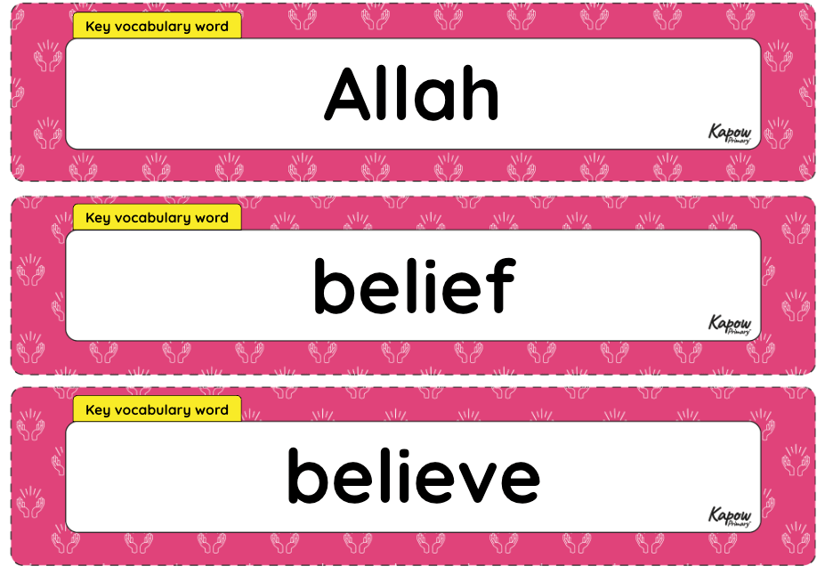 RE Scheme of Work | Vocabulary | How Are Babies Special?