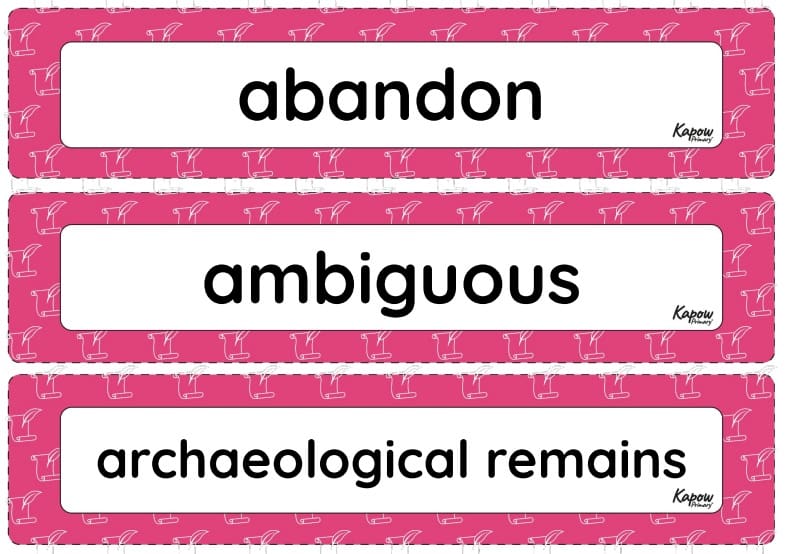 Vocabulary - Ancient Mayan Achievements