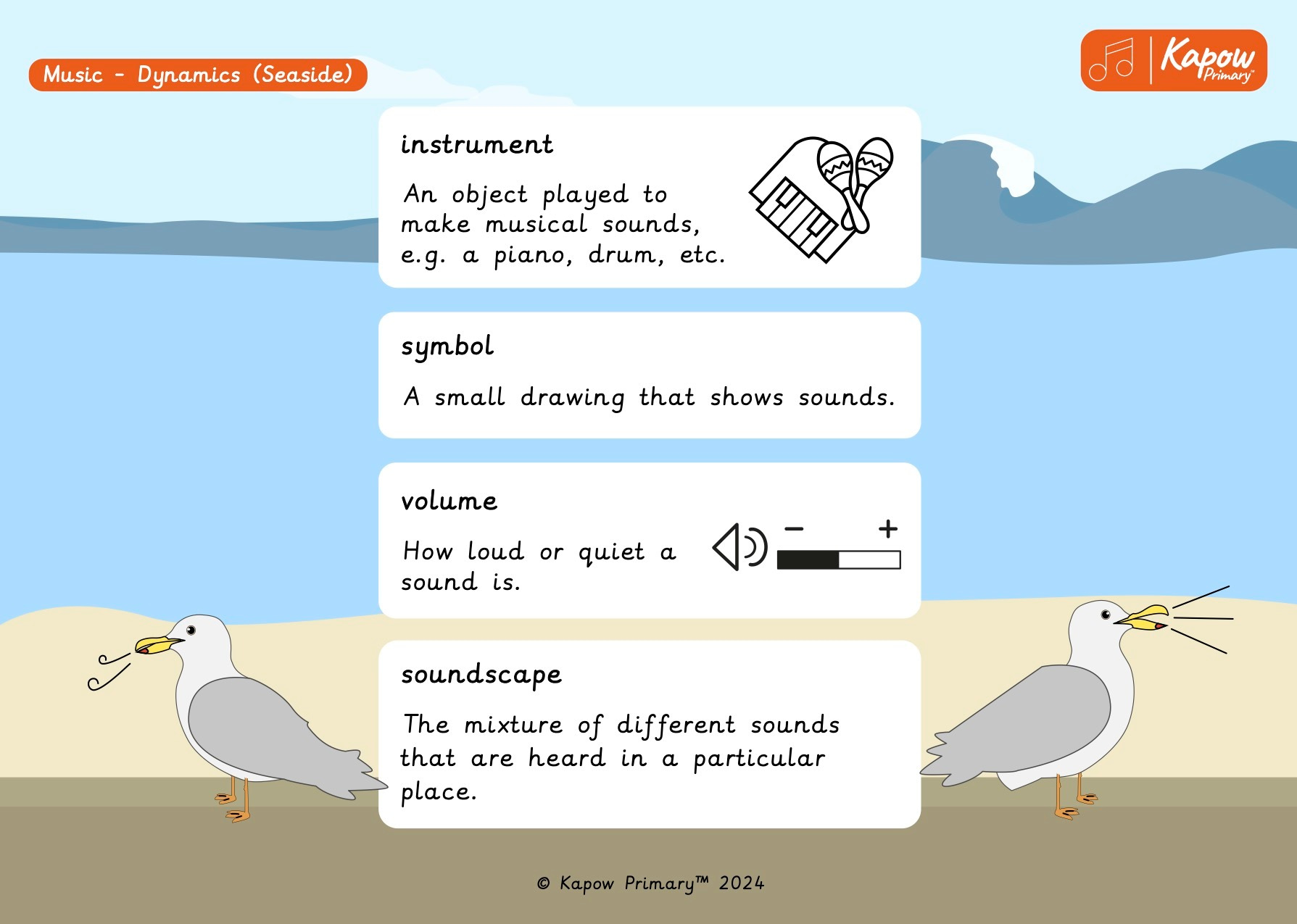 Knowledge organiser - Music Y1: Dynamics
