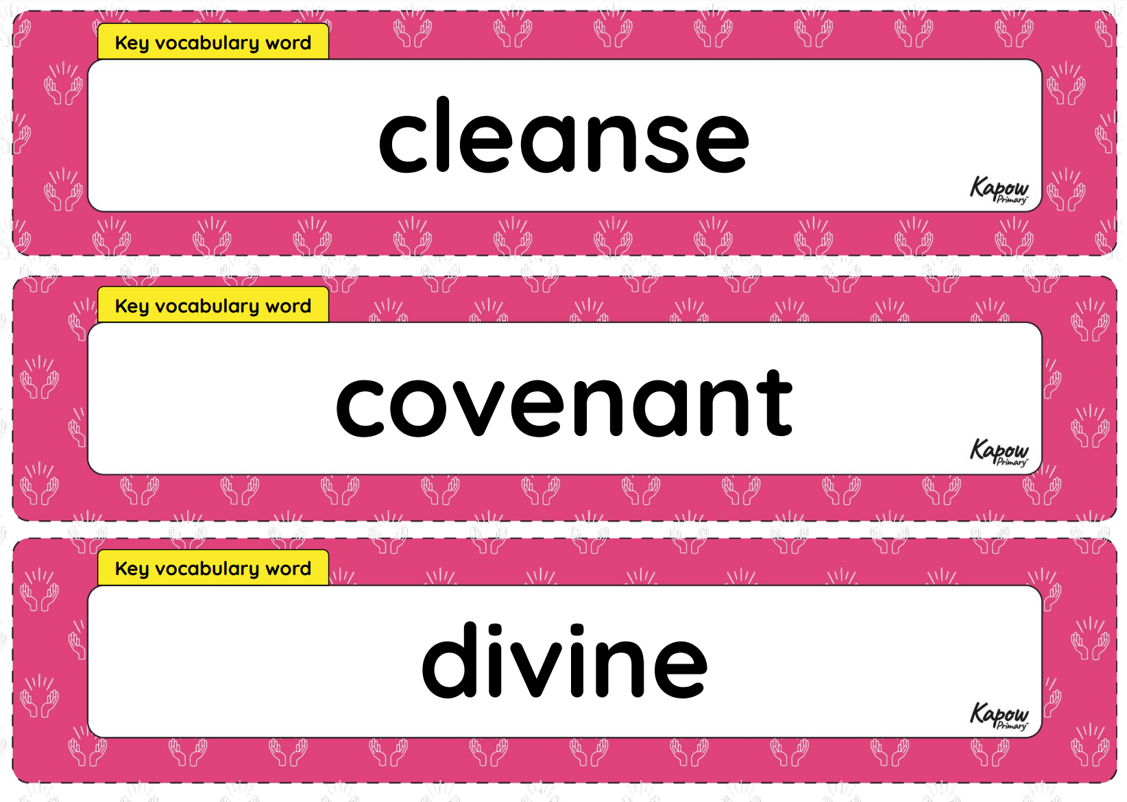 Key Vocabulary Display - R&W Year 4