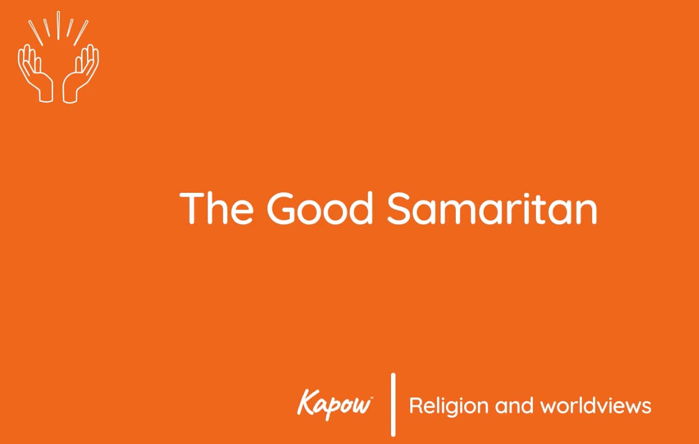 Pupil video: The Good Samaritan - Kapow Primary