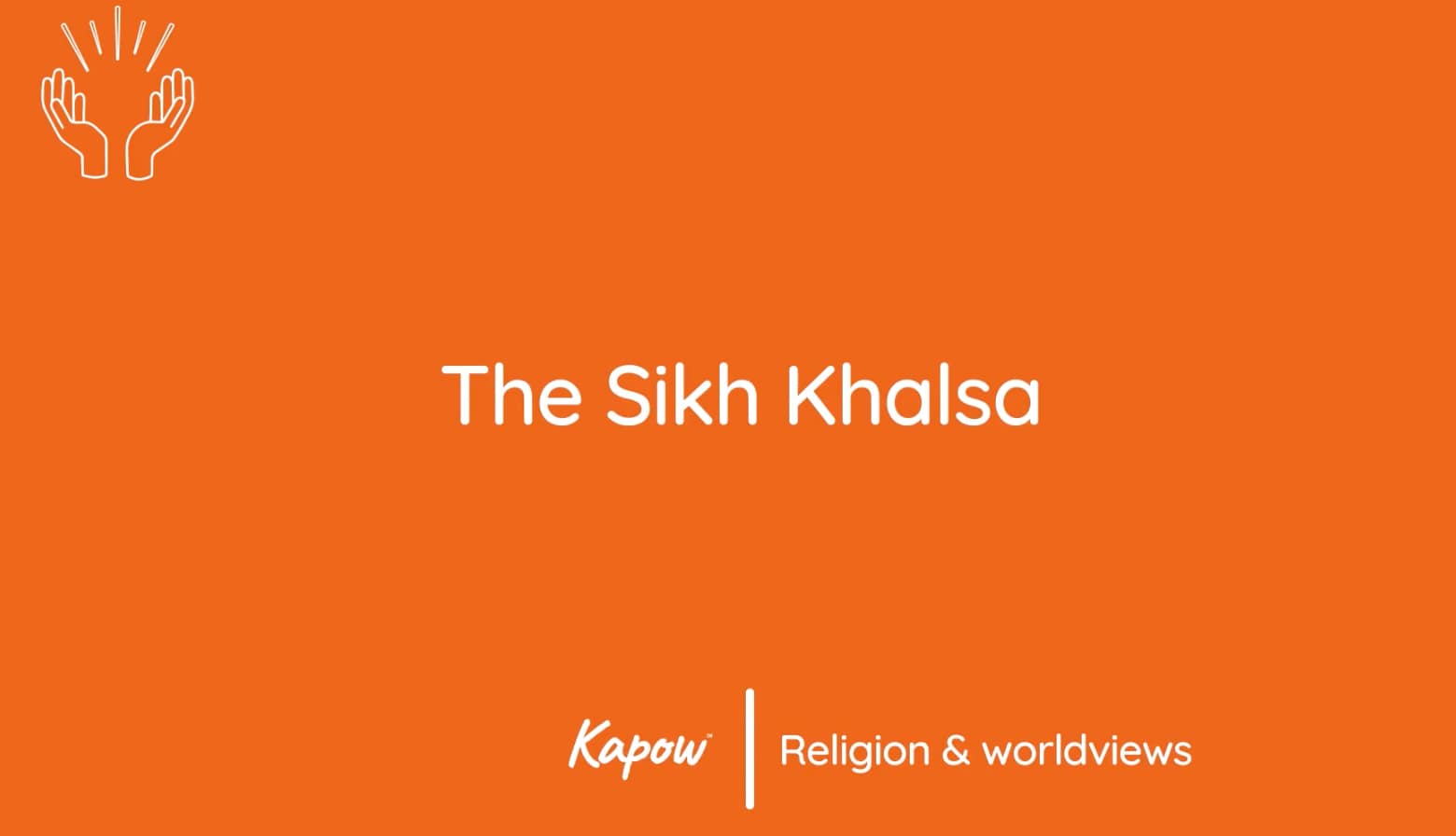 Pupil video: The Sikh Khalsa - Kapow Primary