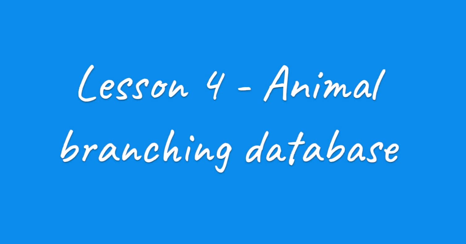 Teacher video: Animal branching database - Kapow Primary