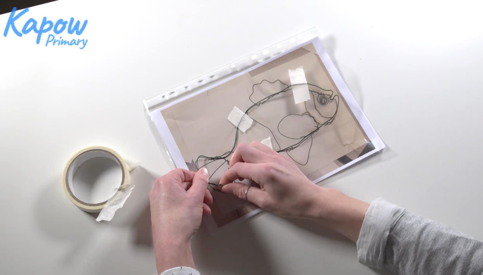 Teacher video: Wire fish - Kapow Primary