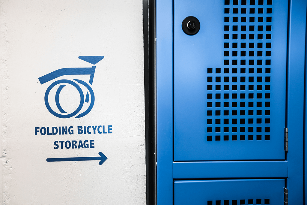 Folding bike lockers | Turvec