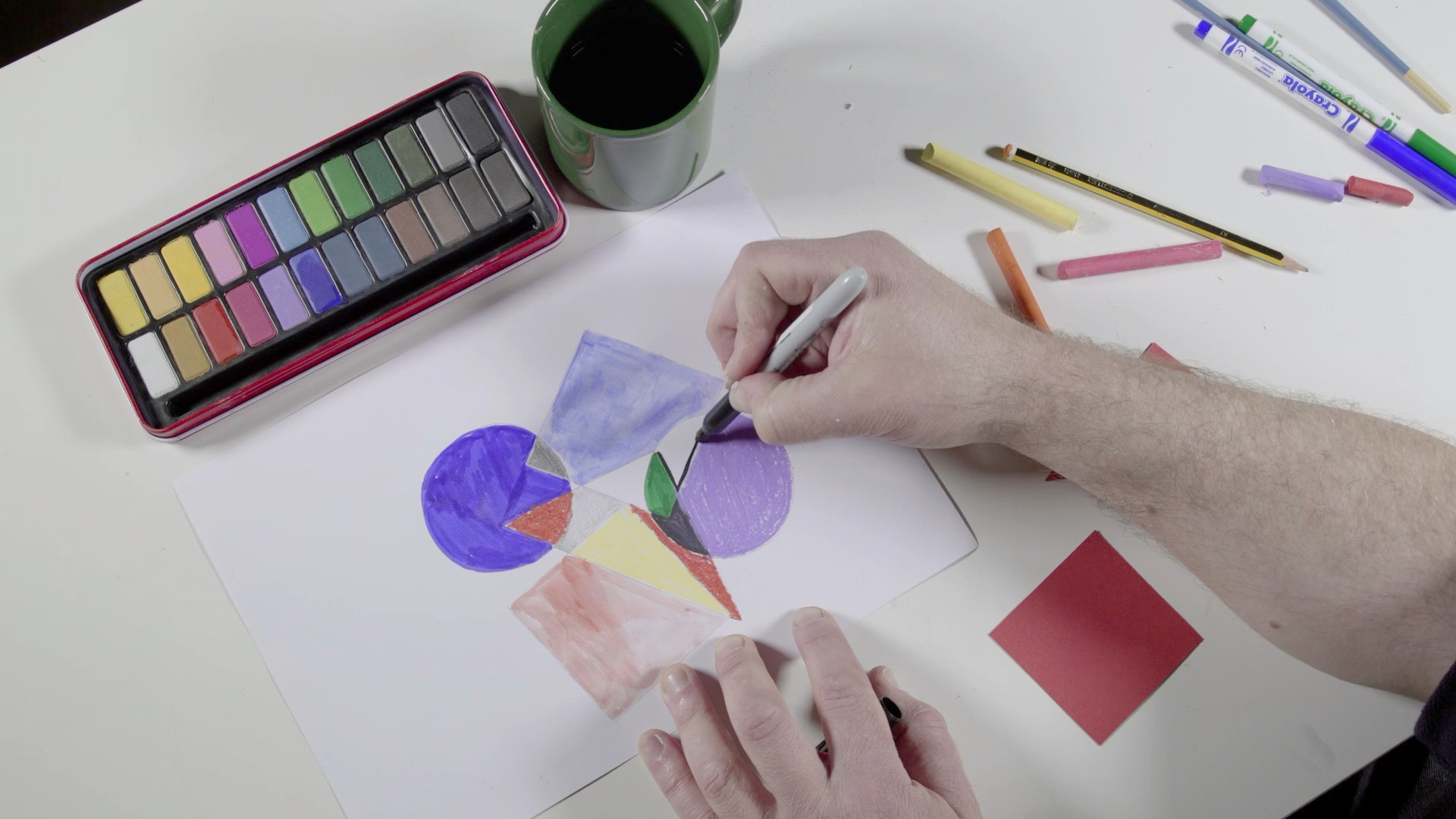 KS1 Y1: Art: Lesson 4: Drawing: Experimenting with media - Kapow Primary