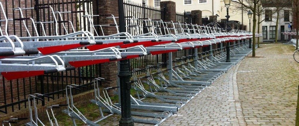 Double Height Cycle Racks - A Great Option For Limited Space | Turvec